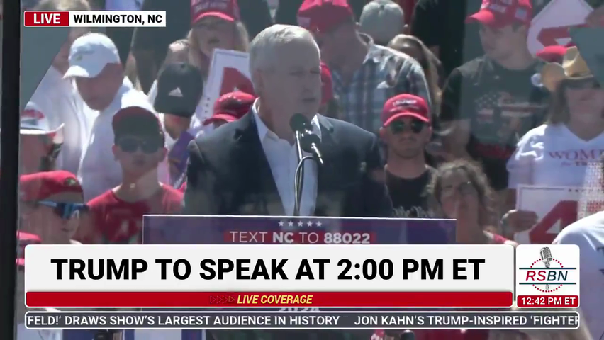 RNC Chairman Michael Whatley speaks in support of President Trump in ...